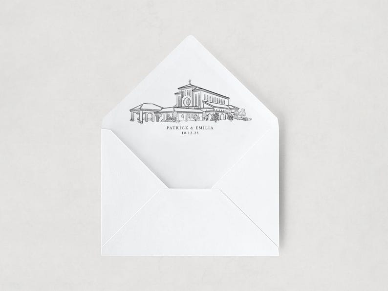 St. Benedict Parish in the Philippines, Venue Illustration, Line ...