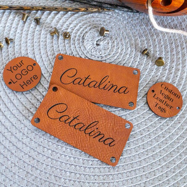 Custom Leather Label - Etsy