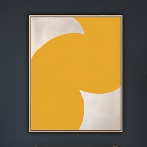 Mustard Yellow Original Abstract Canvas Art,large Abstract Painting ...