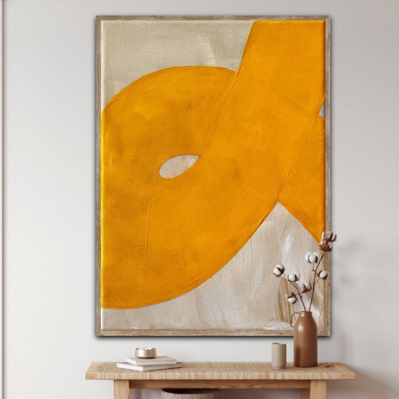 Yellow Painting - Etsy