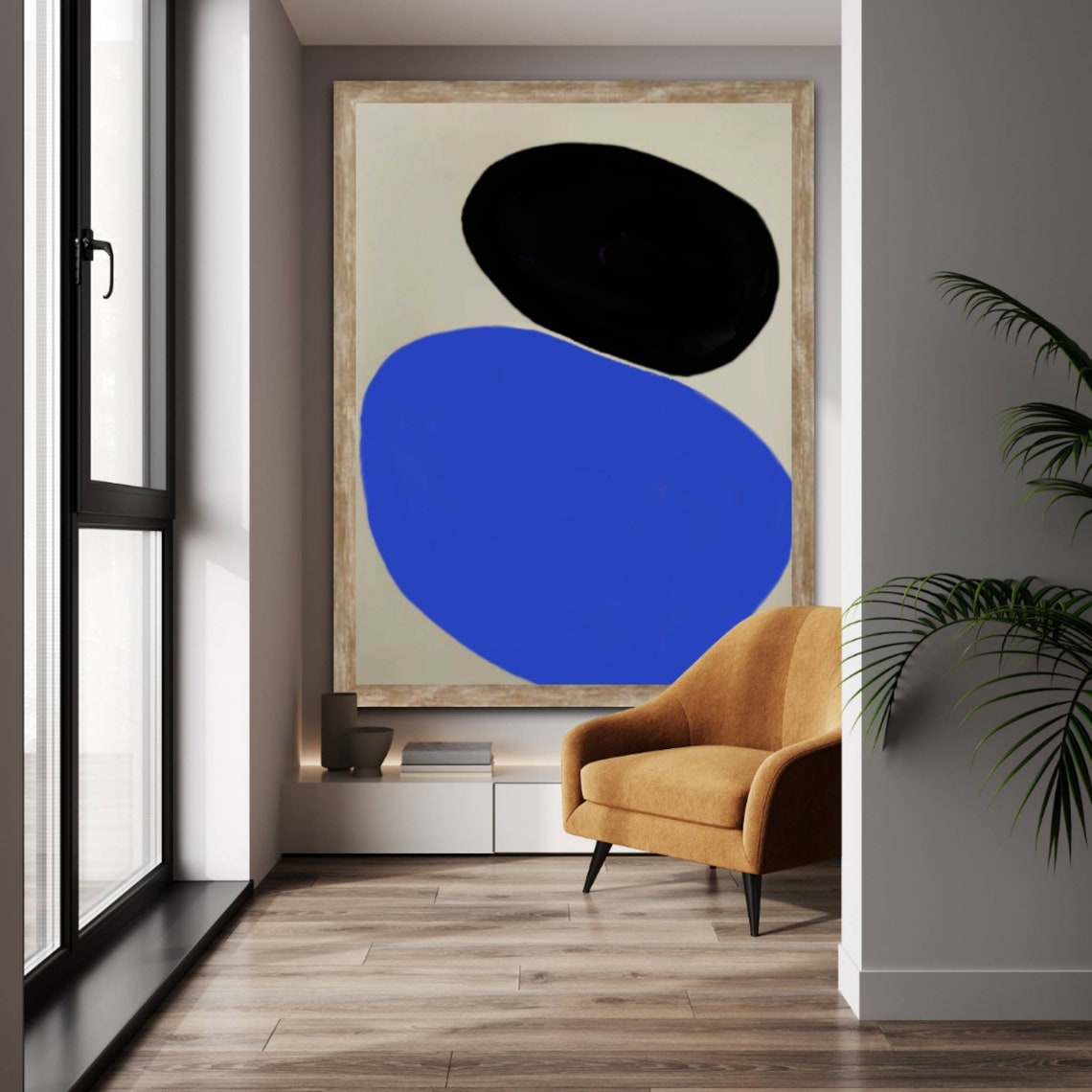 Original Abstract Painting, Minimalist Abstract Painting, Large ...