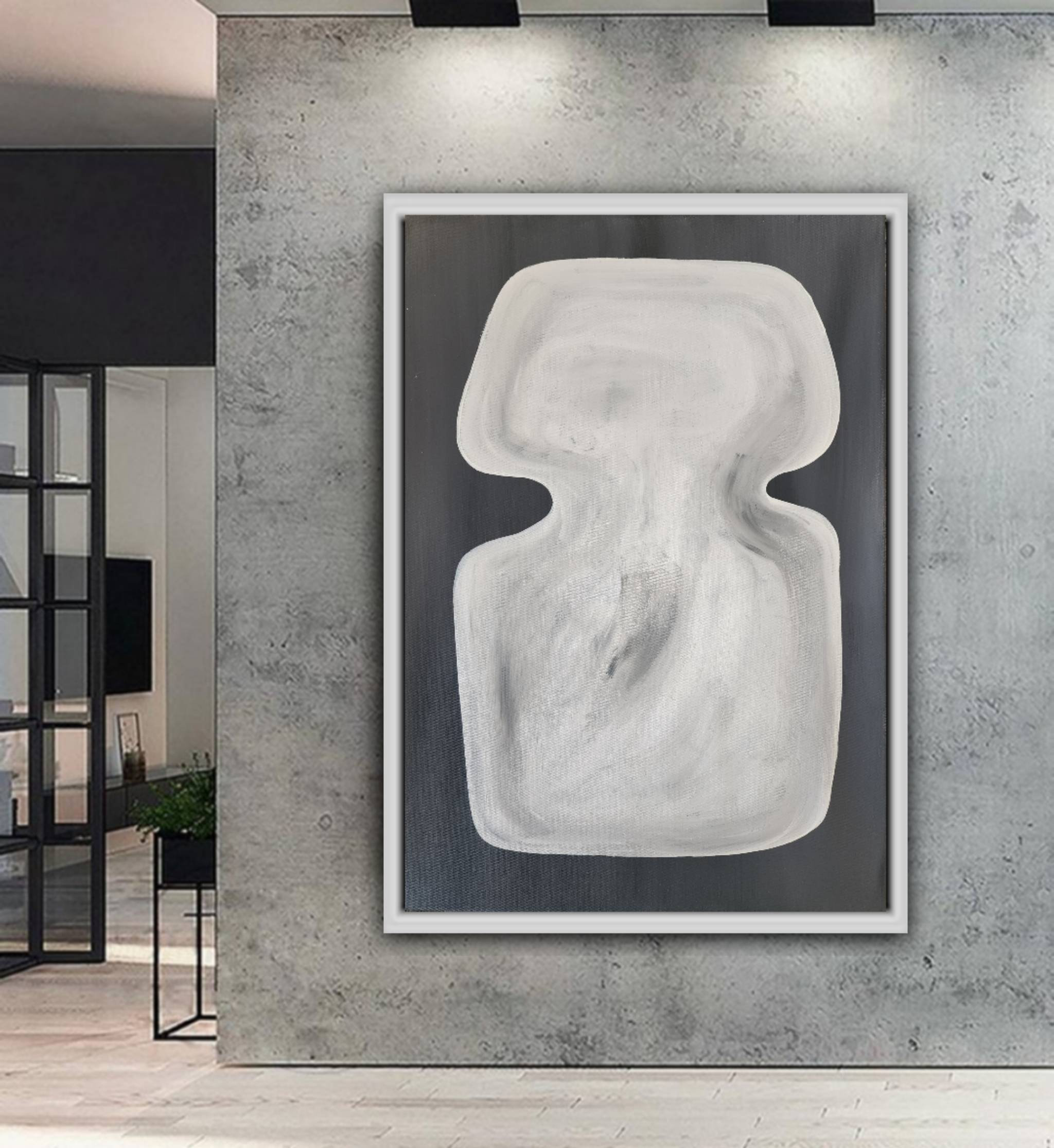 Extra Large Abstract Painting White Painting Texture Painting ...