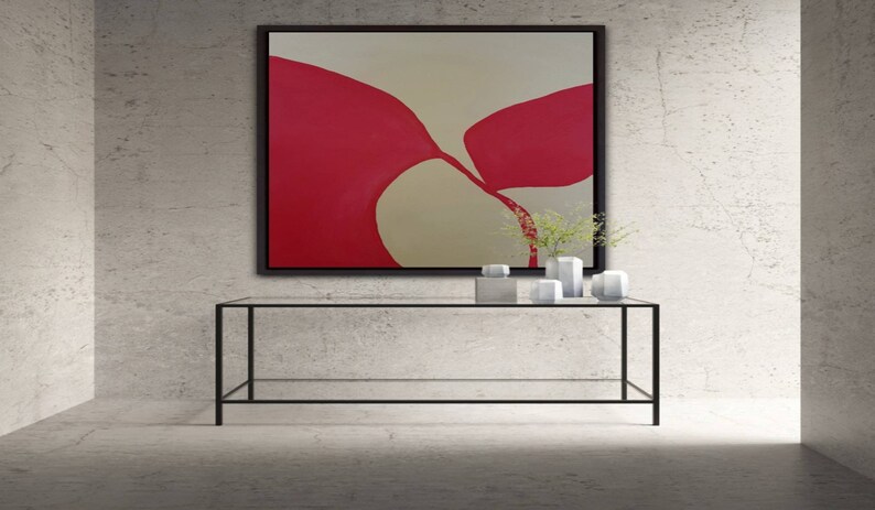 Extra Large Red Abstract Painting Original Art Red Abstract - Etsy