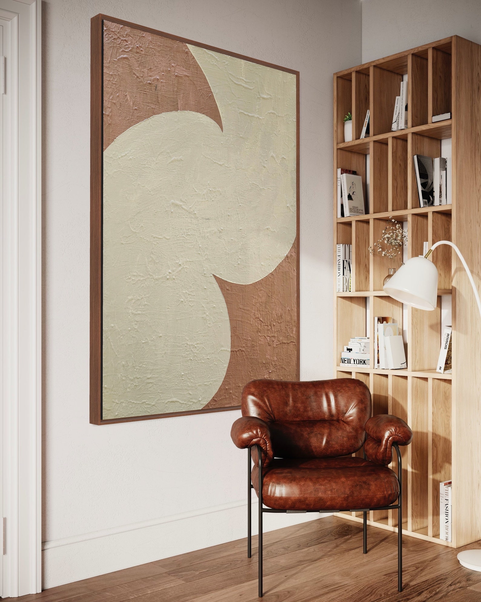 Large Beige Abstract Painting Beige Painting Texture Painting Brown ...