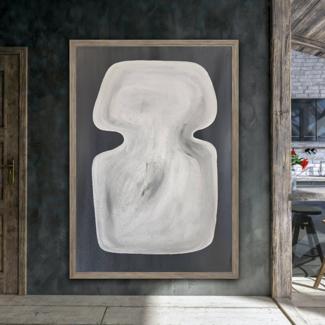 Extra Large Abstract Painting White Painting Texture Painting ...