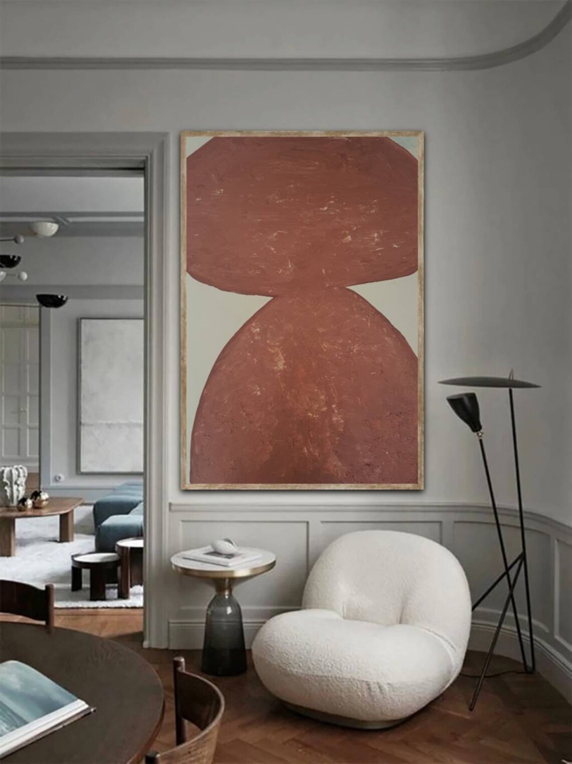 Original Abstract Painting Minimalist Abstract Painting Large Textured ...