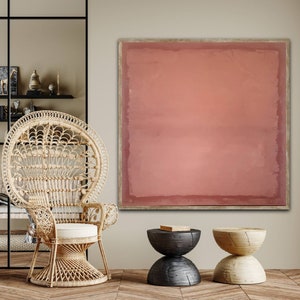 Oversized Abstract Earth Tones Paintings on Canvas Terracotta Painting ...