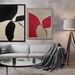 Extra Large Red Abstract Painting Original Art Red Abstract Wall Art ...