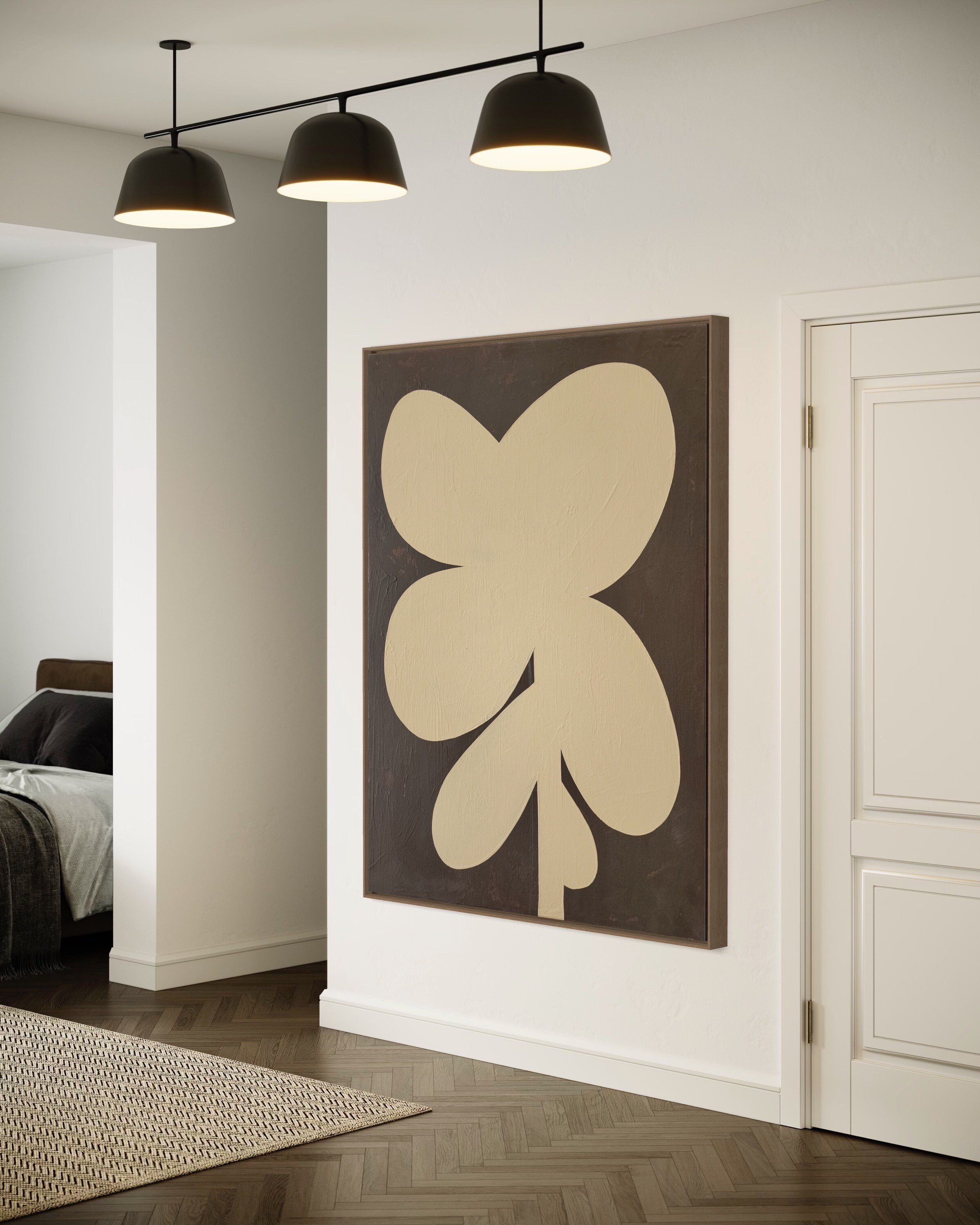 Large Beige Abstract Painting Beige Painting Texture Painting Brown ...