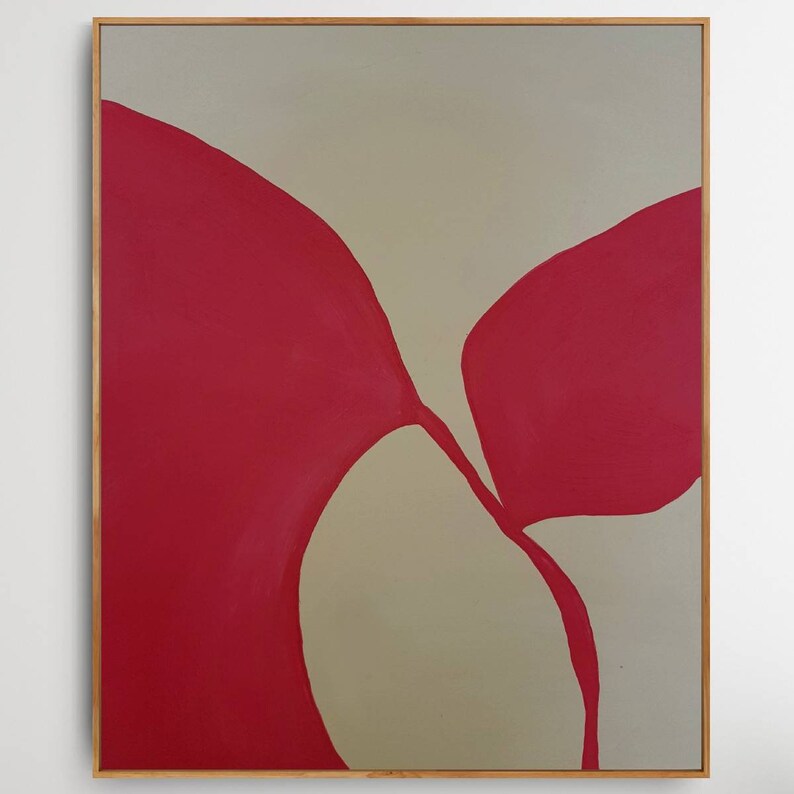 Extra Large Red Abstract Painting Original Art Red Abstract - Etsy