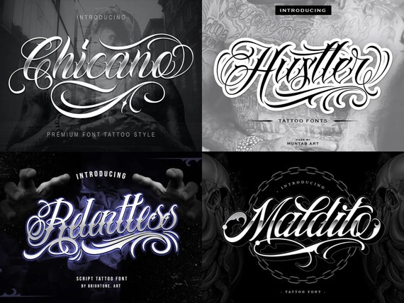 4 Procreate Fonts Bundle Premium Fonts .ttf .otf - Etsy