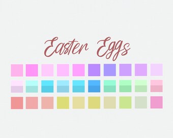 Easter Newborns Color Palette, Easter Color Palette, Procreate Color ...