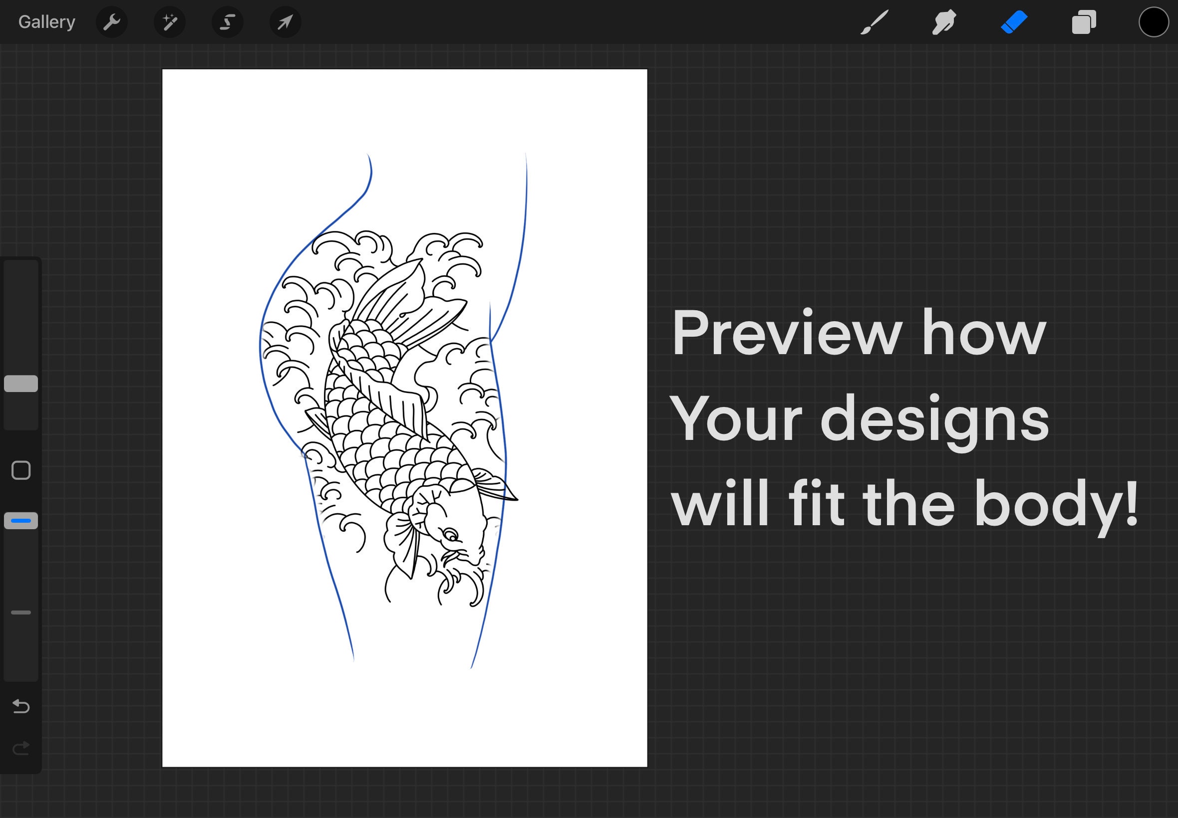 Body Part Outlines Procreate Arms, Legs, Torso, Chest, Back, Neck, Ear ...