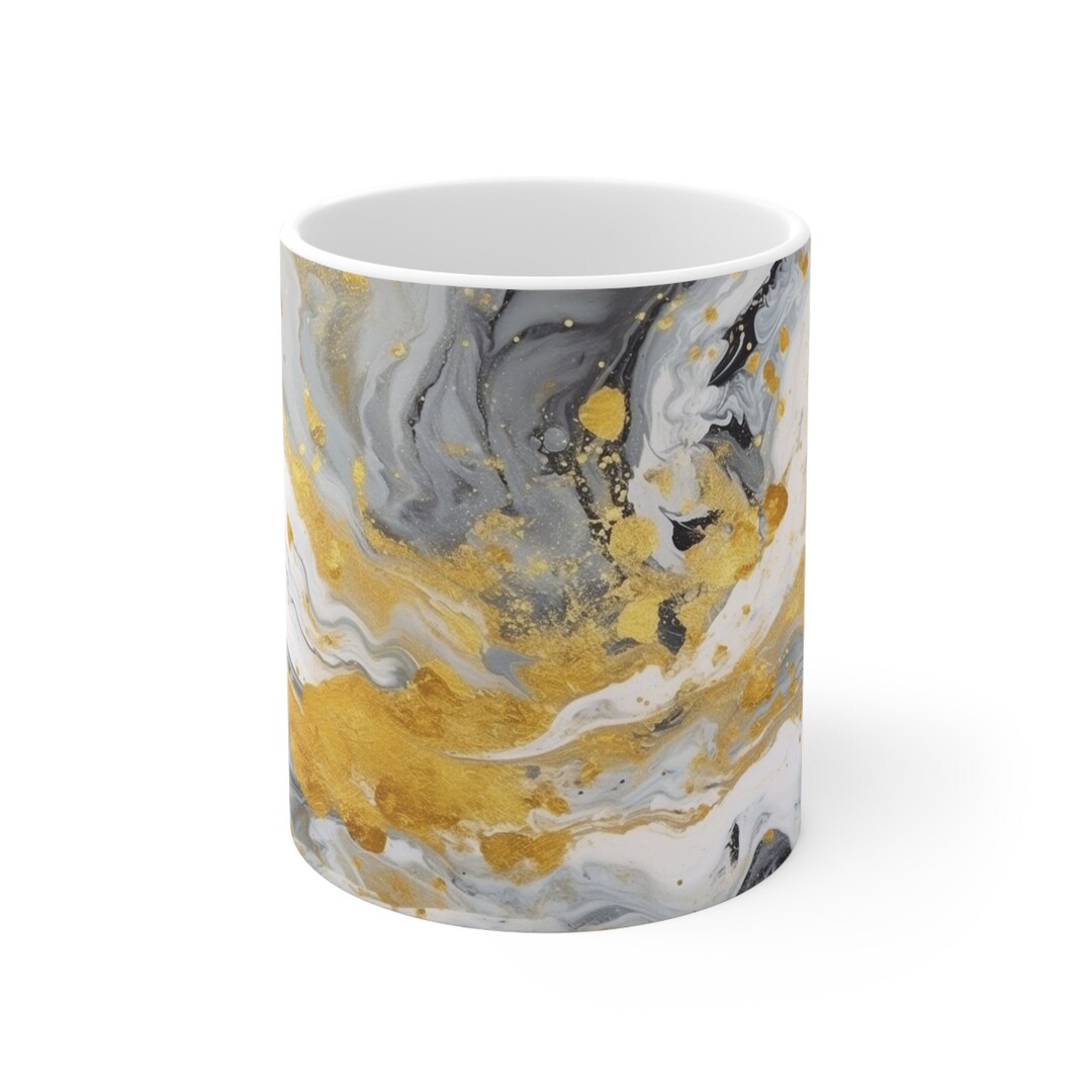 Modern Abstract Art Painting Ceramic 11 Oz Mug - Etsy