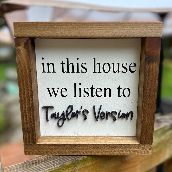 In This Car We Listen to Taylors Version - Etsy