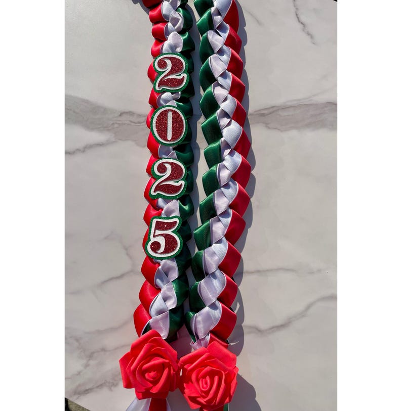 Mexican Flag Graduation Lei | Hispanic Grad Lei | Chicano Lei ...