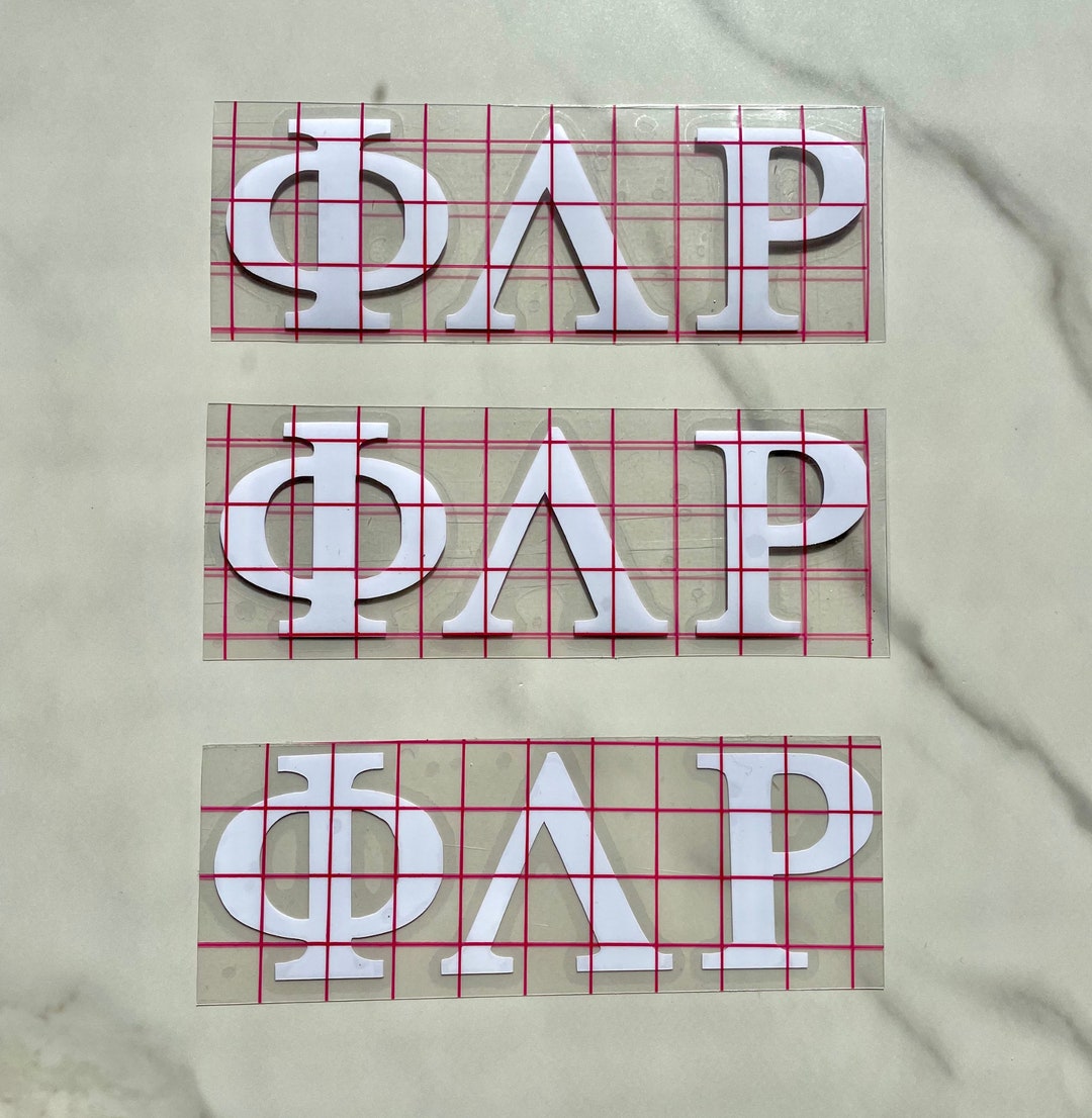 Greek Letter Vinyl Decal | Permanent Vinyl Decal | Sorority/fraternity ...