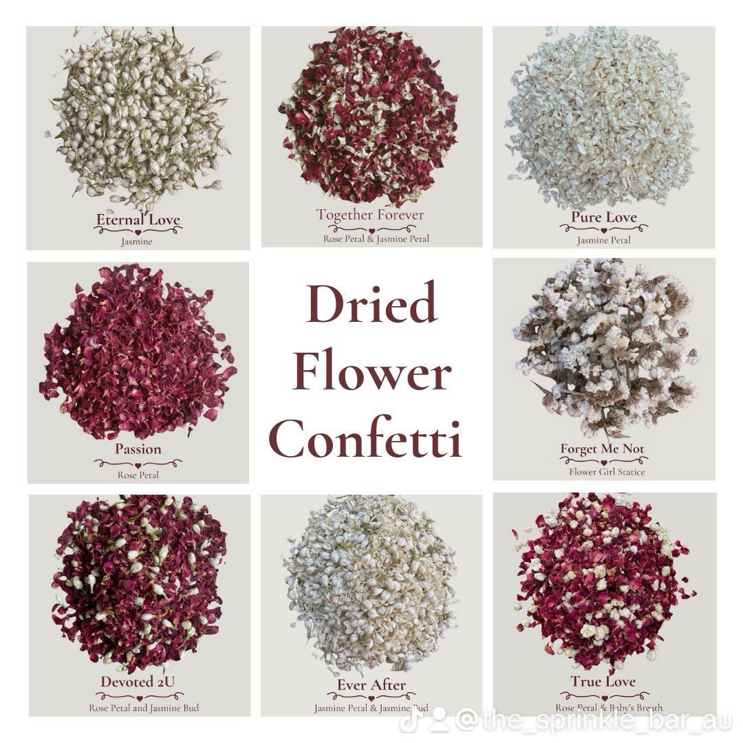 Dried Flower Wedding Confetti 1L to 5L Packs Bulk Eco Friendly ...