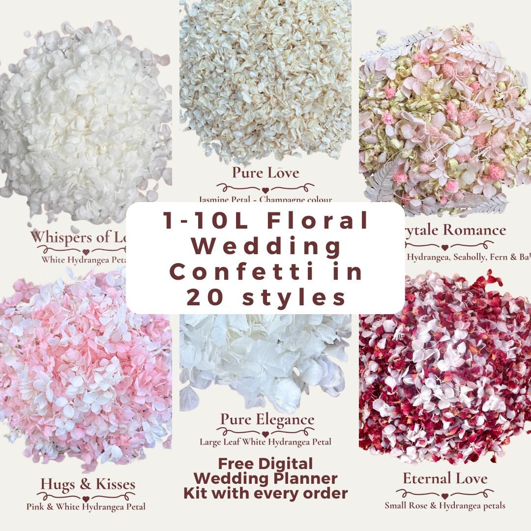Bulk Flower Petal Wedding Confetti - Biodegradable Confetti - Dried ...