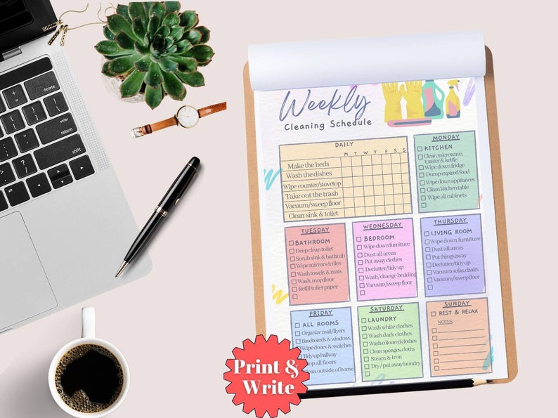 Family Cleaning Schedule, Kids Chore List, Cleaning Checklist, Cleaning ...