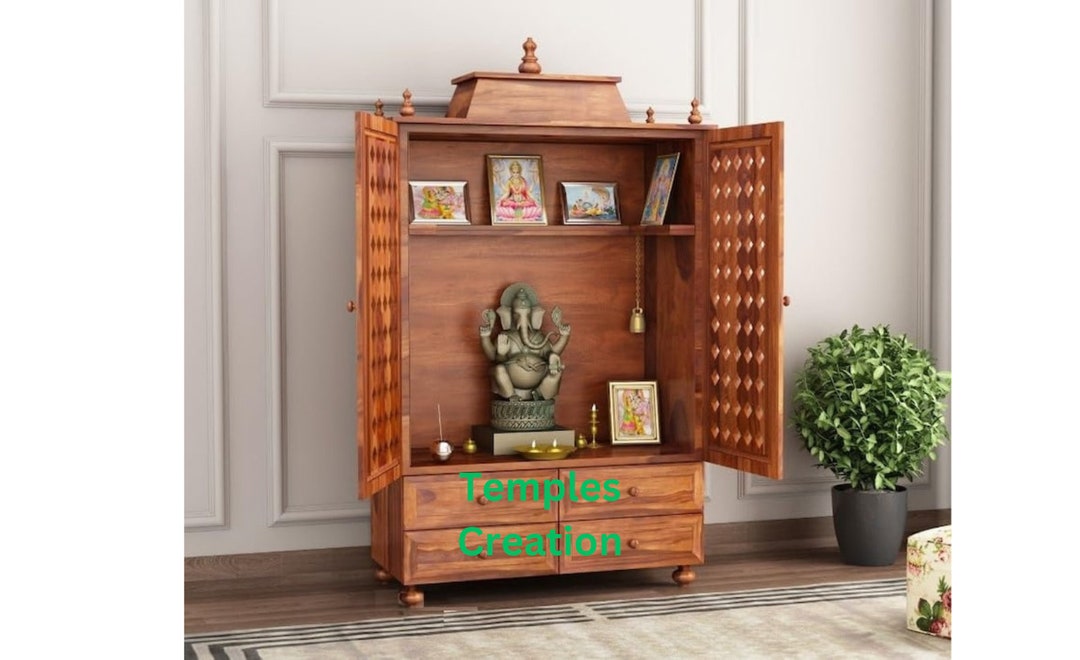 Wooden Temple Teak Wood Handmade Temple Traditional Design for - Etsy