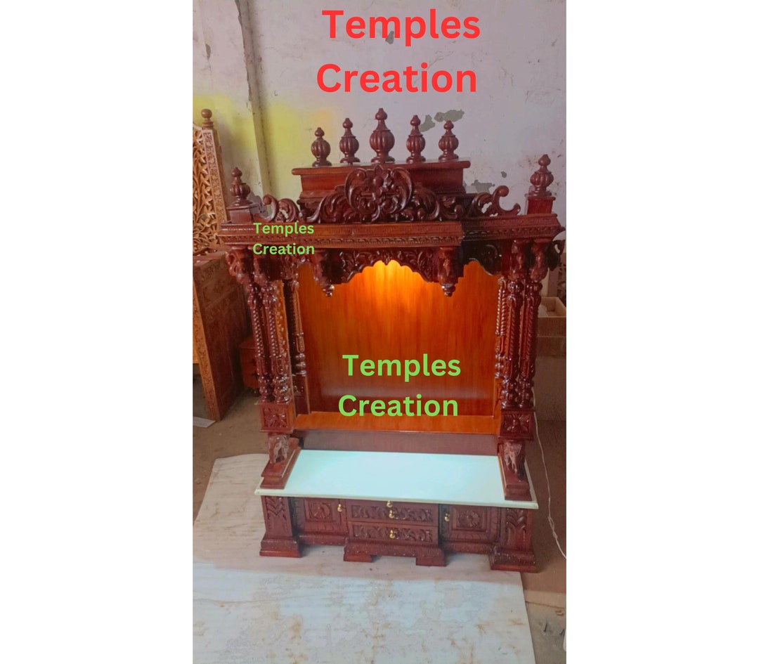 Wooden Temple 72 Large Solid Teak Hand Carve Design Hand - Etsy