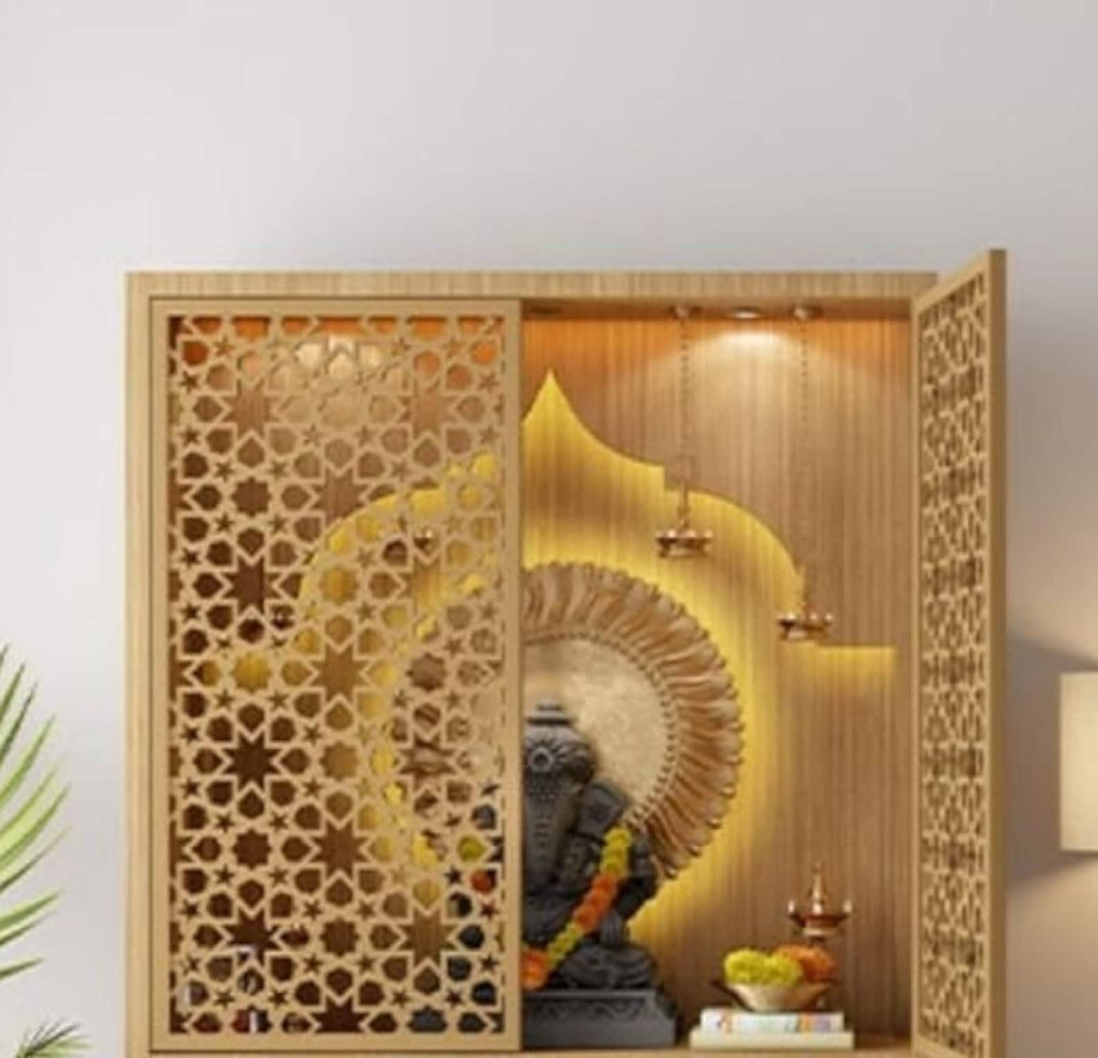 Wooden Temple Solid Wood Handcrafted With Shutters - Etsy