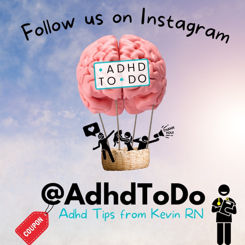 Go Nuts 30-day ADHD Habit Tracker | 30-day Habit Challenge | ADHD Adult ...