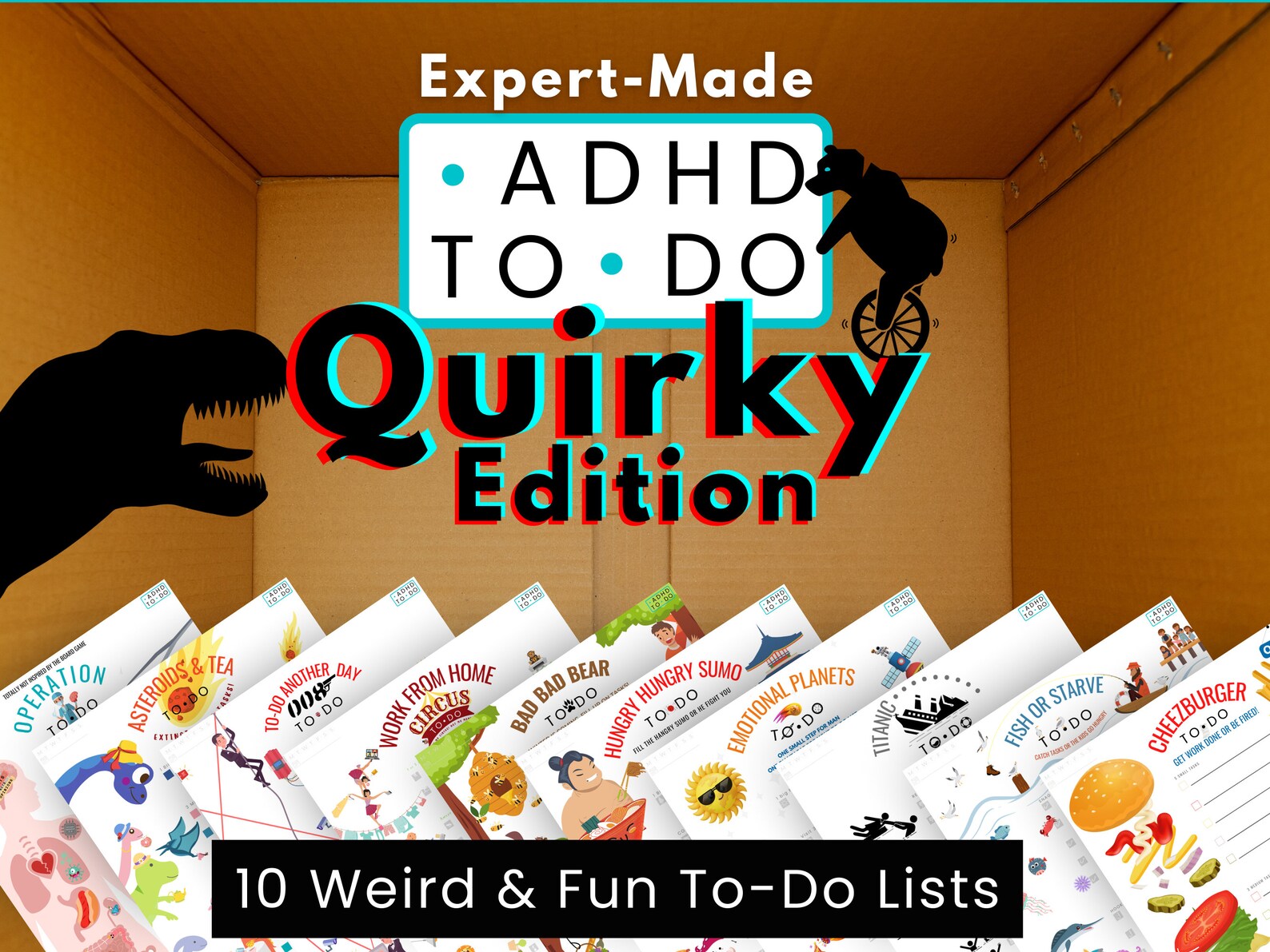 Quirky Expert-made ADHD To-do List for ADHD Teens & ADHD - Etsy