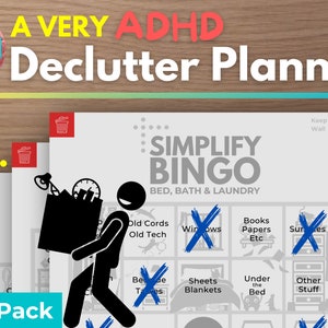 ADHD Declutter Planner | Printable ADHD Organizing Tools for ADHD ...