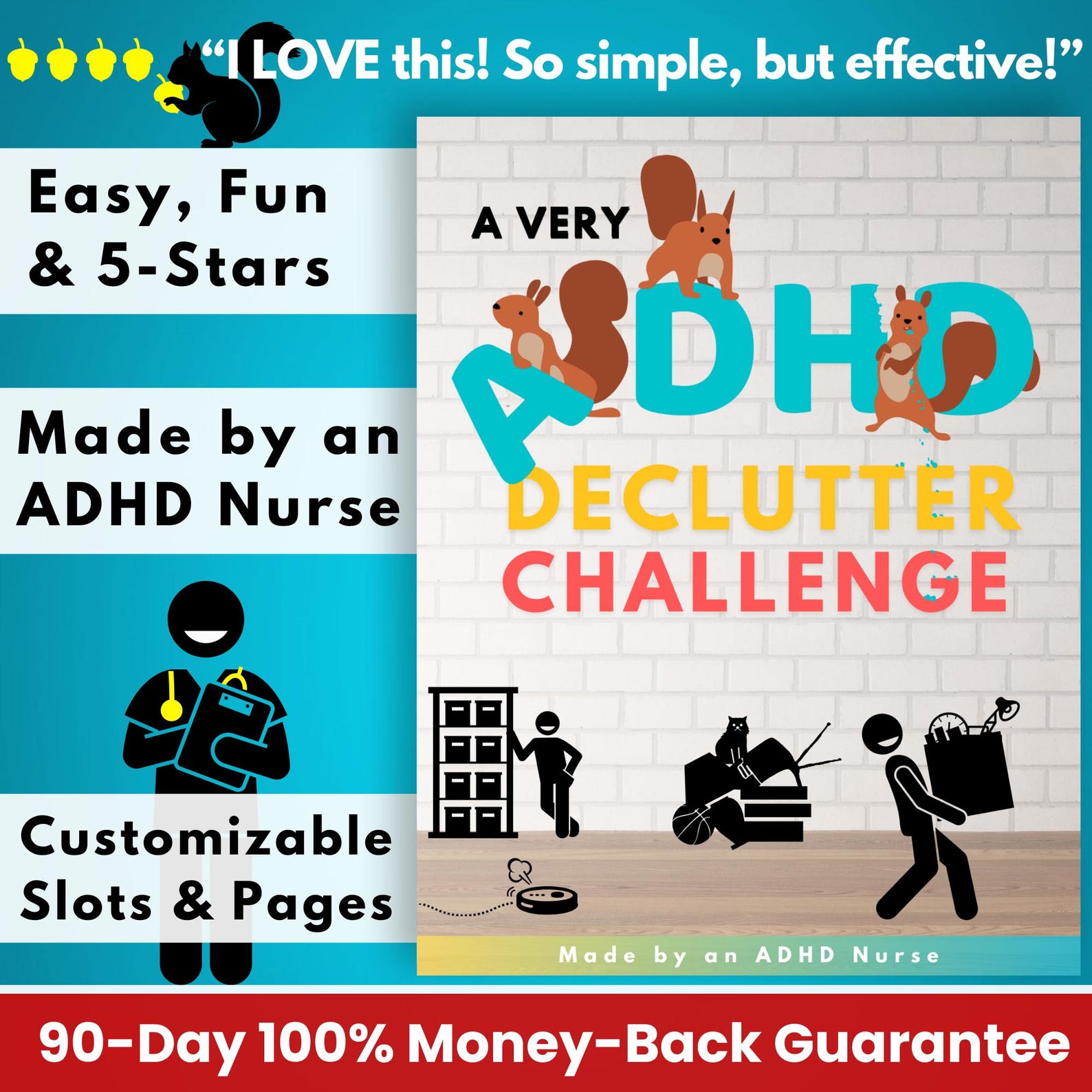 ADHD Declutter Planner | Printable ADHD Organizing Tools for ADHD ...