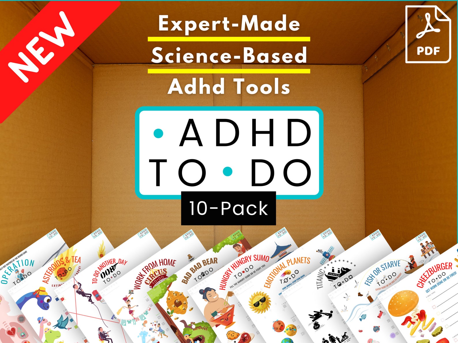 Quirky Expert-made ADHD To-do List for ADHD Teens & ADHD - Etsy Australia