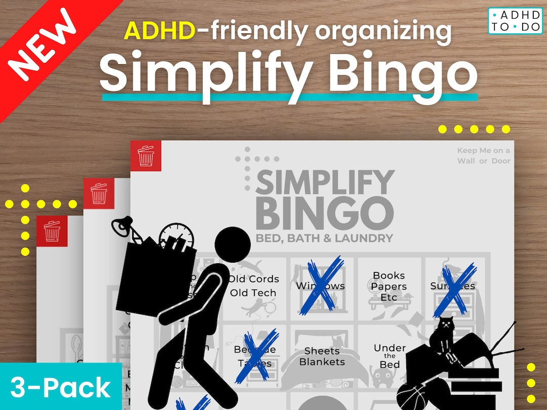 ADHD Declutter Planner Printable ADHD Organizing Tools for ADHD Adults ...