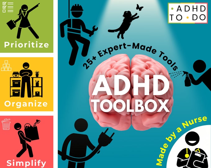 ADHD ULTIMATE Organization BUNDLE 22 Pages Adhd Printable - Etsy