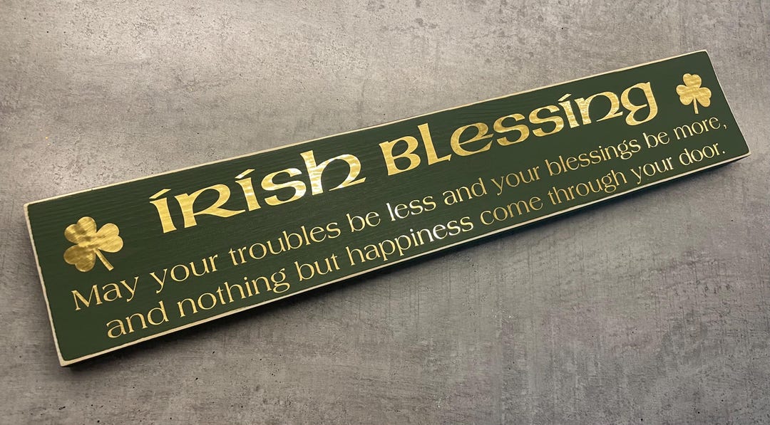 Irish Blessing Rustic Wooden Plaque/sign/wall Hanging - Etsy