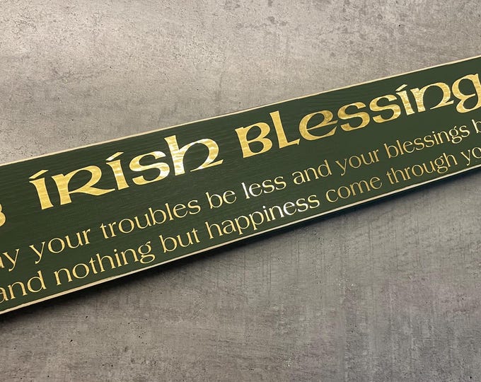 Irish Blessing Rustic Wooden Plaque/sign/wall Hanging - Etsy
