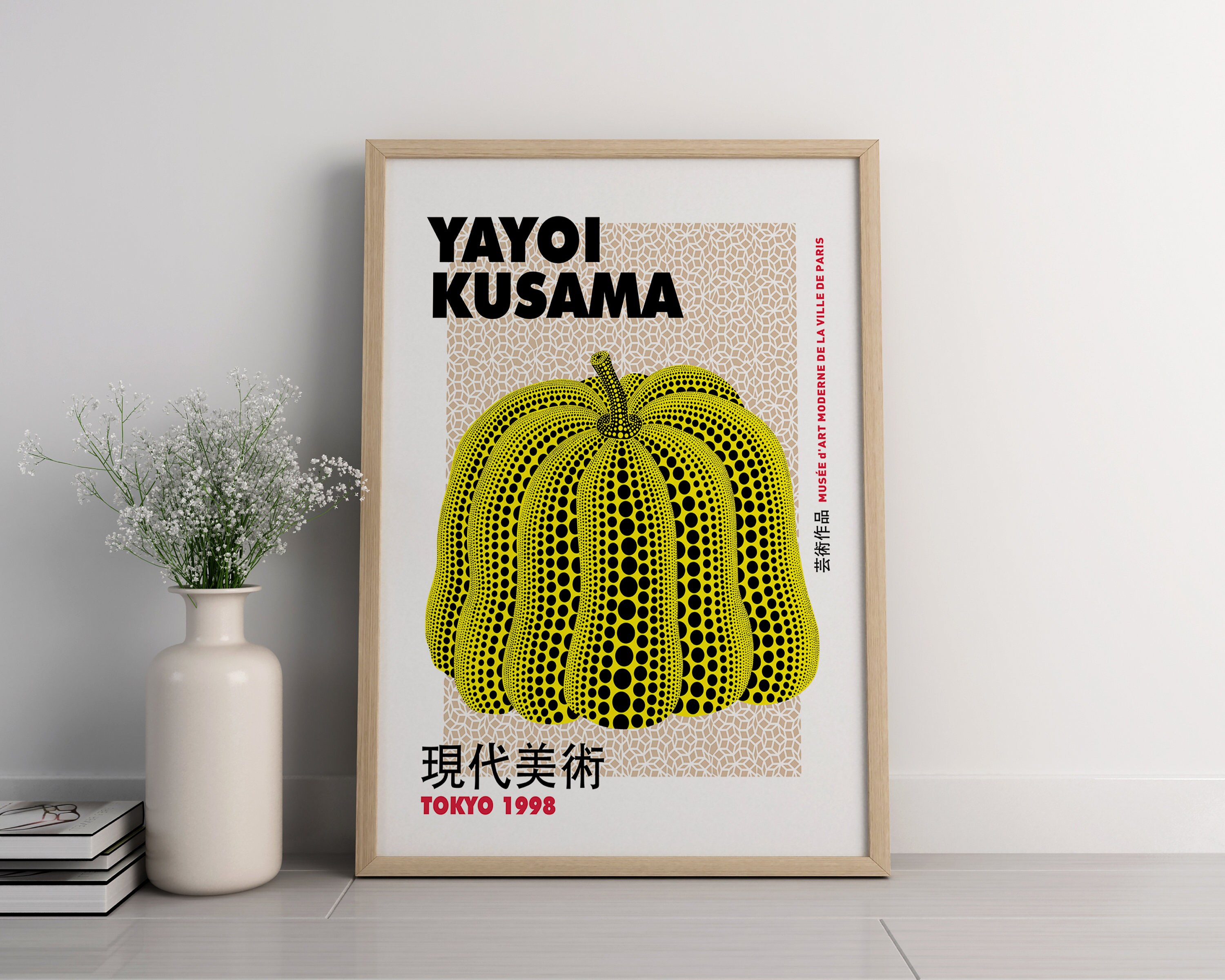 Yayoi Kusama Giclee Wall Art, Pumpkin Forever Tokyo Original Exhibiton ...