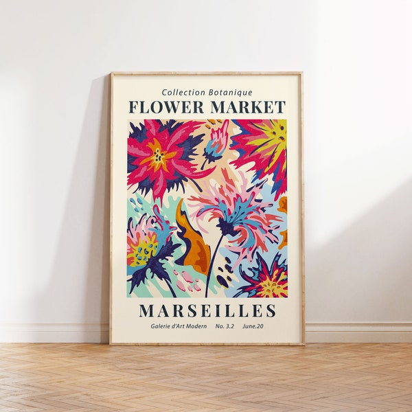 Flower Market Poster - Etsy