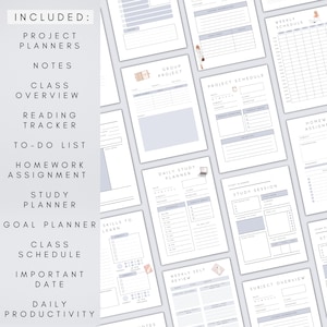 Student Planner Printable | Editable Canva Academic Planner Template ...