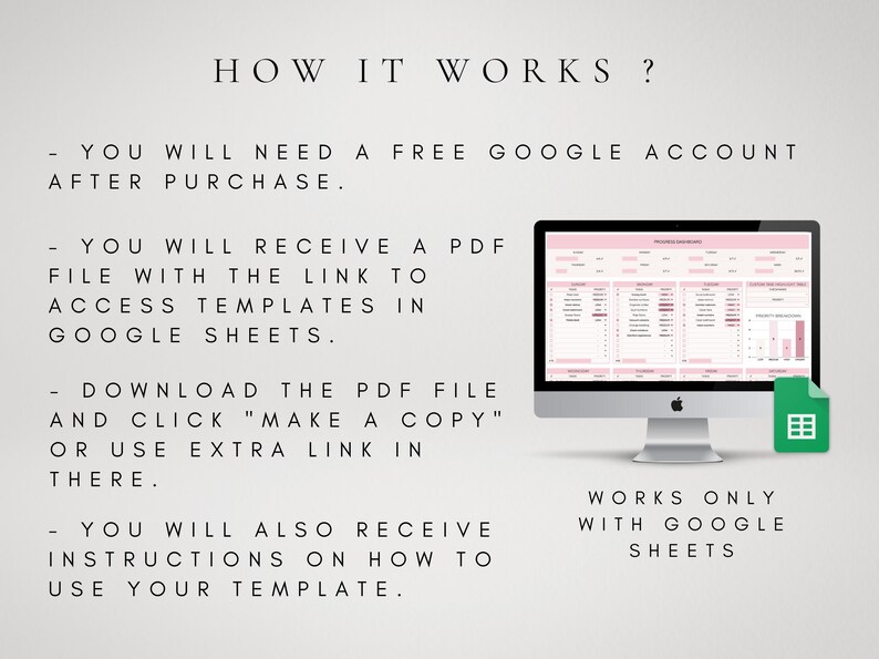 Digital to Do List Spreadsheet Template | Daily,weekly,monthly Planner ...