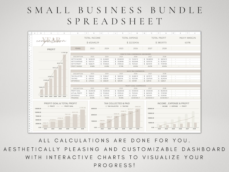 Small Business Spreadsheet Template for Google Sheets | Client Tracker ...