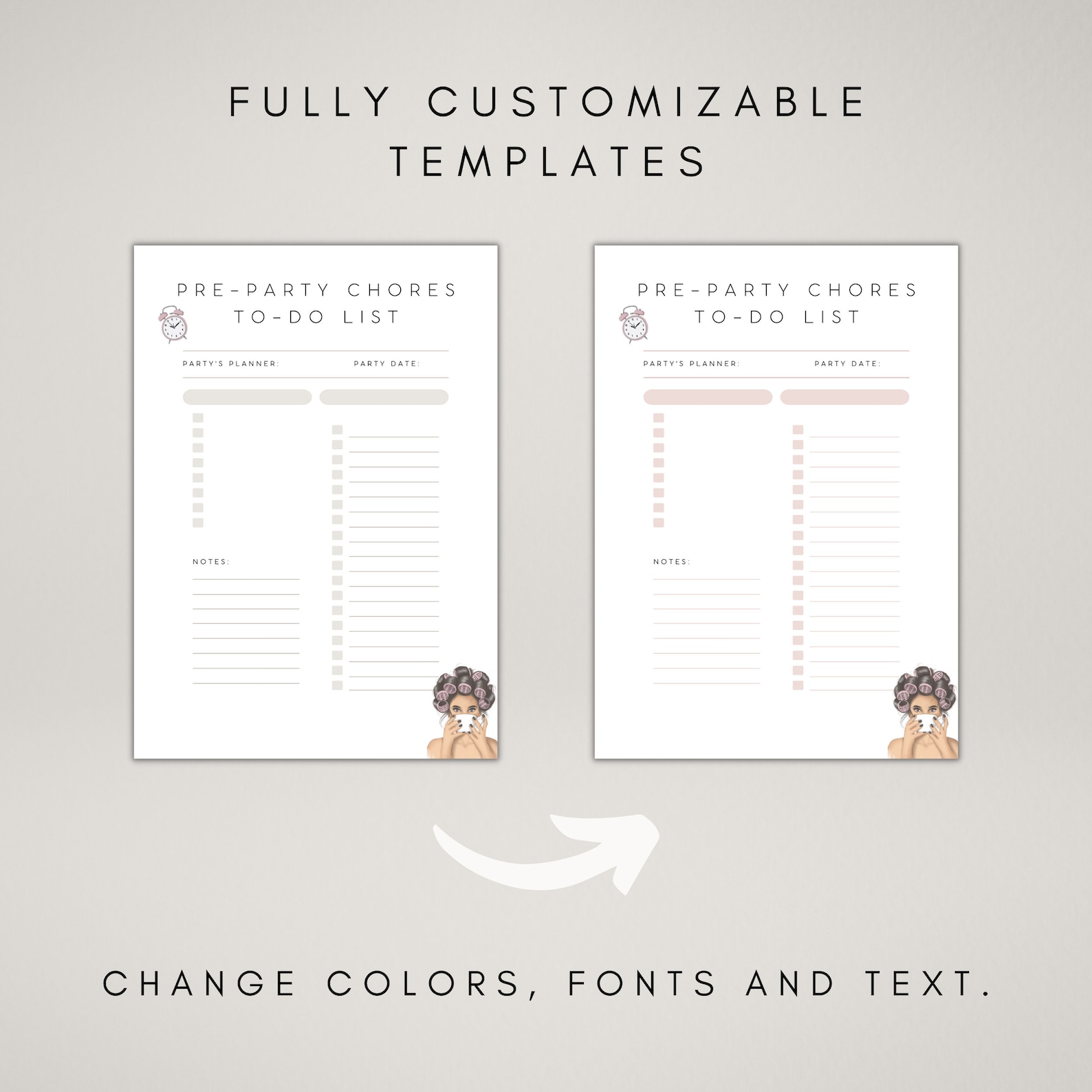 Party Planner Printable | Event Planning Checklist | Guest List PDF ...