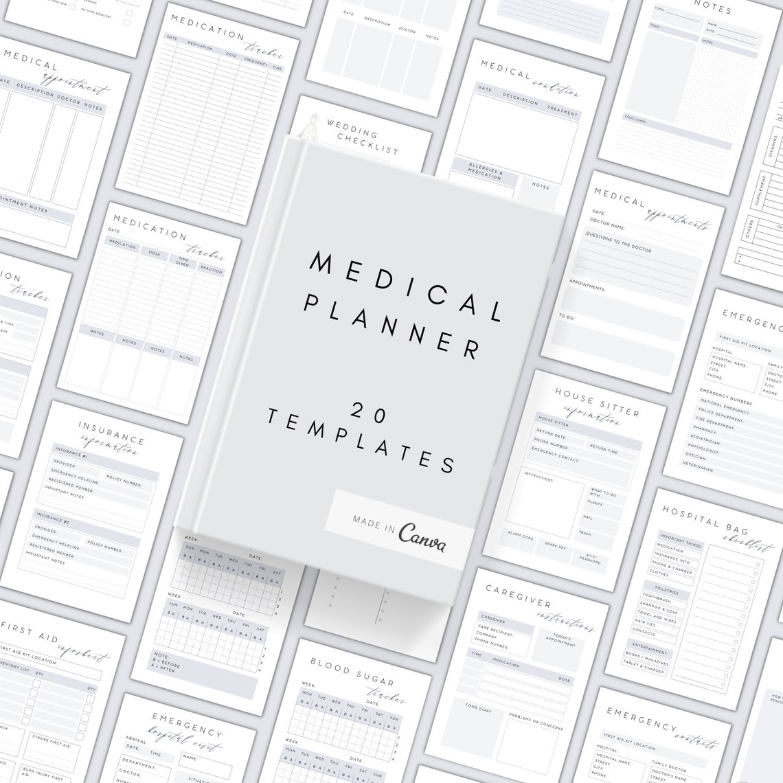 Medical Planner Medical Printables Healthcare Planner - Etsy