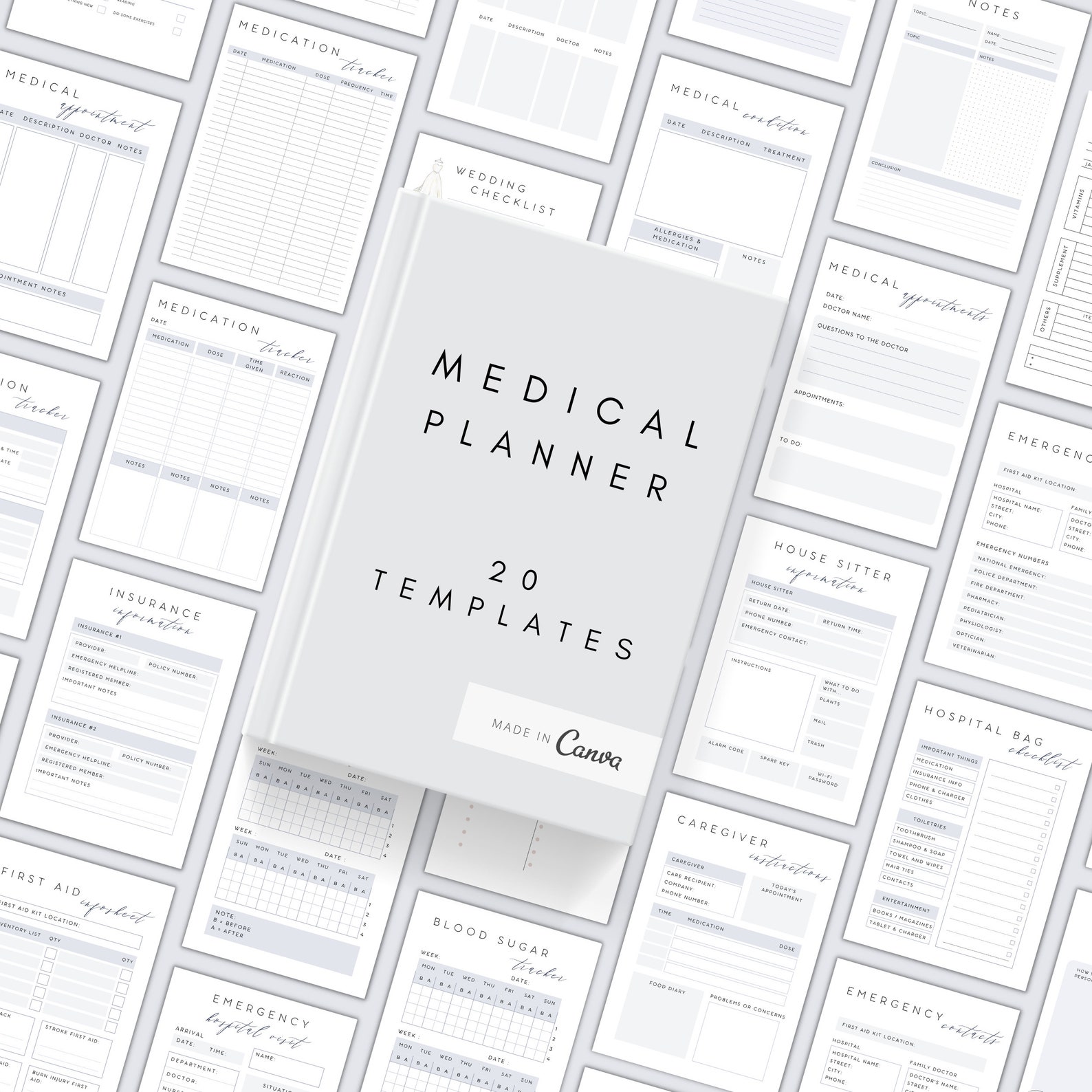 Medical Planner Medical Printables Healthcare Planner - Etsy