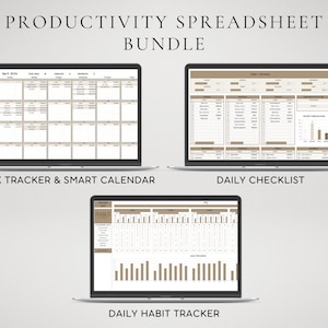 To Do List Template | Productivity Planner | Habit Tracker Excel ...