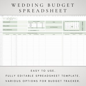 Digital Wedding Budget Tracker Wedding Expense Tracker Finance Planner ...