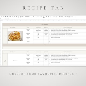 Meal Planner Google Sheets Meal Planner Template Meal Planner And