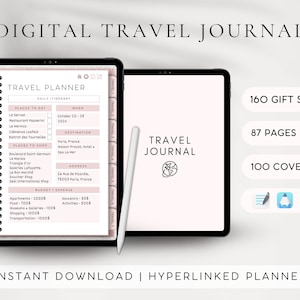 Digital Travel Journal Template | Travel Planner for Goodnotes | Travel ...