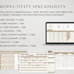 Google Sheets Planner Template | Spreadsheet Template | Planner ...