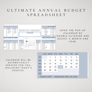 2024 Budget Planner Template Excel Budget Spreadsheet Google Sheets ...